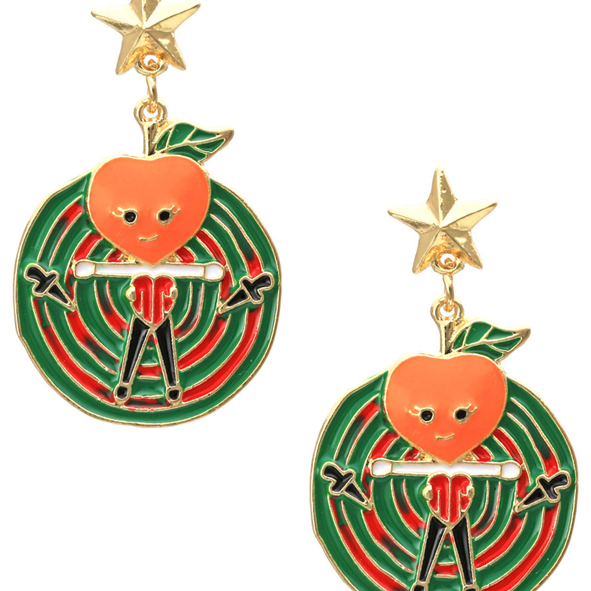 Fruit Cartoon Character Earrings E5877 – Ole