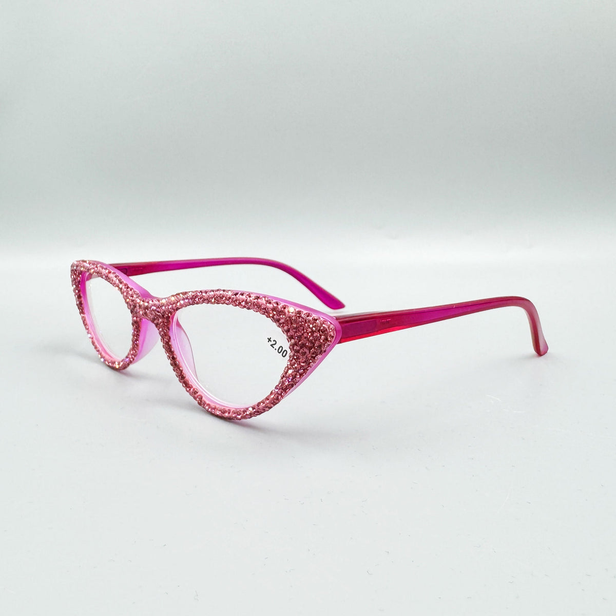 Handmade Rhinestone Readers G0303-Rose Red – Ole Style Inc
